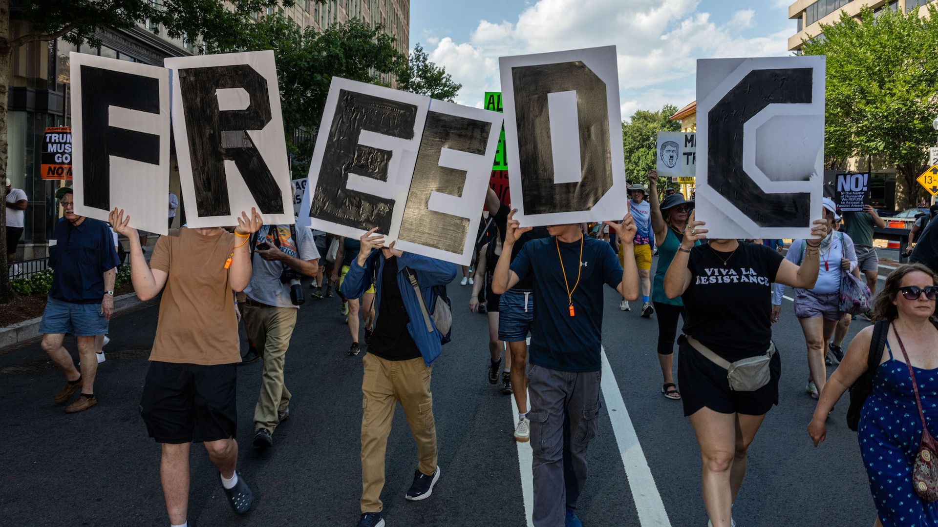 Trump's DC takeover met with lawsuits, protests - Axios Washington D.C.