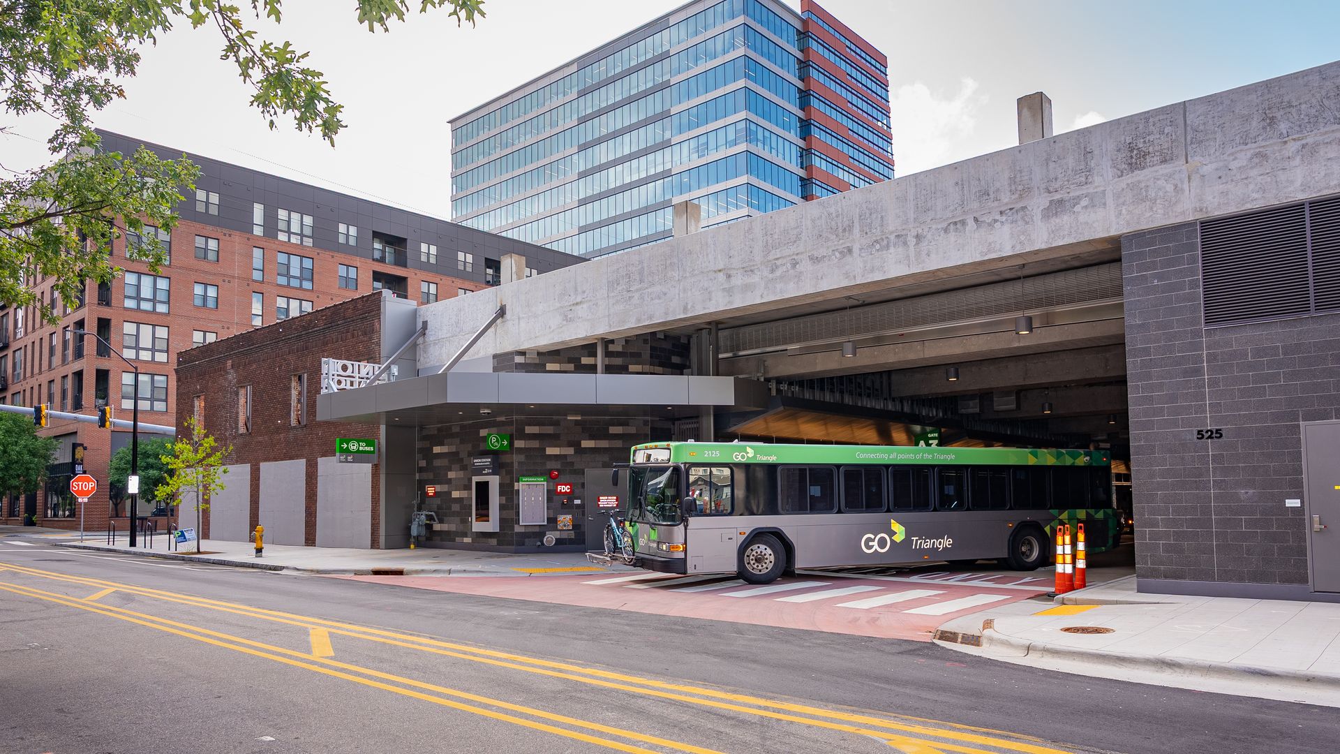 GoTriangle's Raleigh bus station opens next month - Axios Raleigh