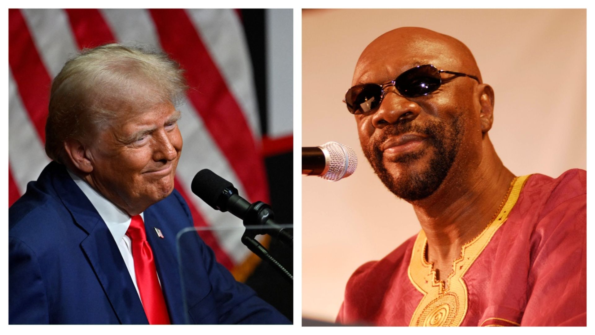 Singer Isaac Hayes' family sues Trump for "Hold On, I'm Coming" use