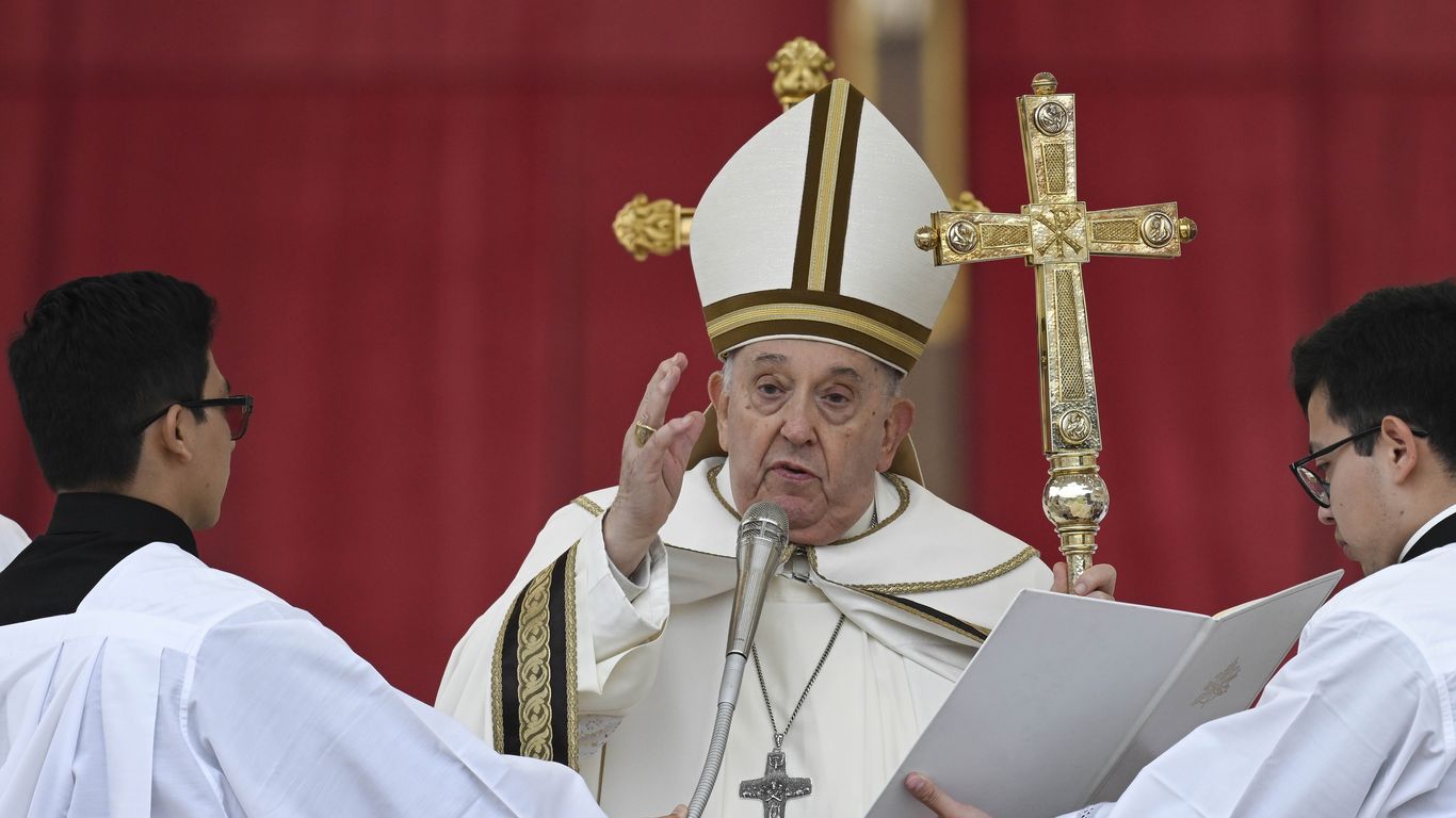 Pope Francis calls for Gaza ceasefire in Easter address