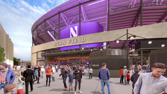 Northwestern University unveils new Ryan Field renderings - Axios Chicago