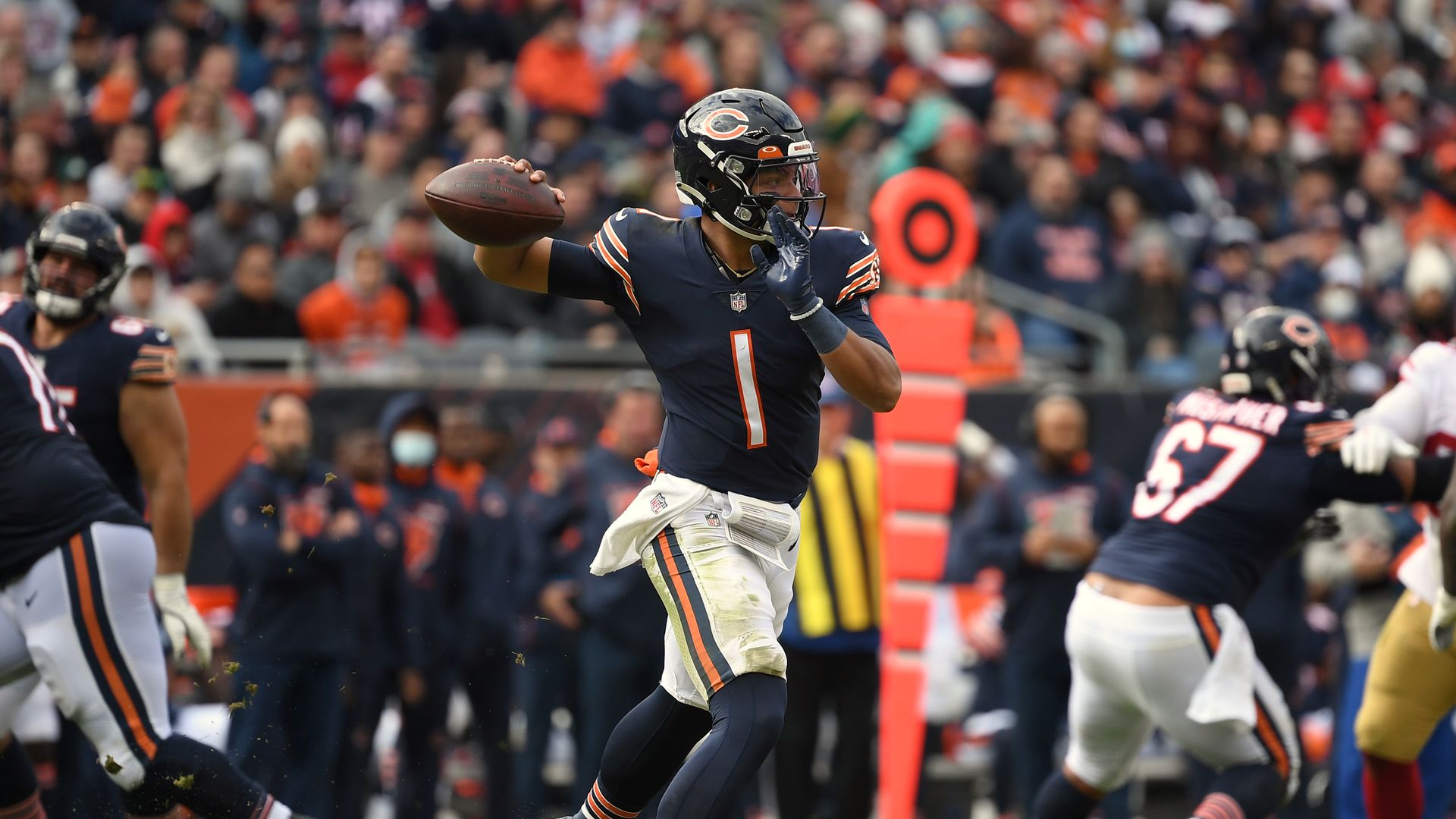 Justin Fields and the Chicago Bears lose to the San Francisco 49ers ...