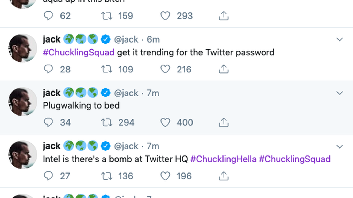 Twitter CEO Jack Dorsey's account hacked