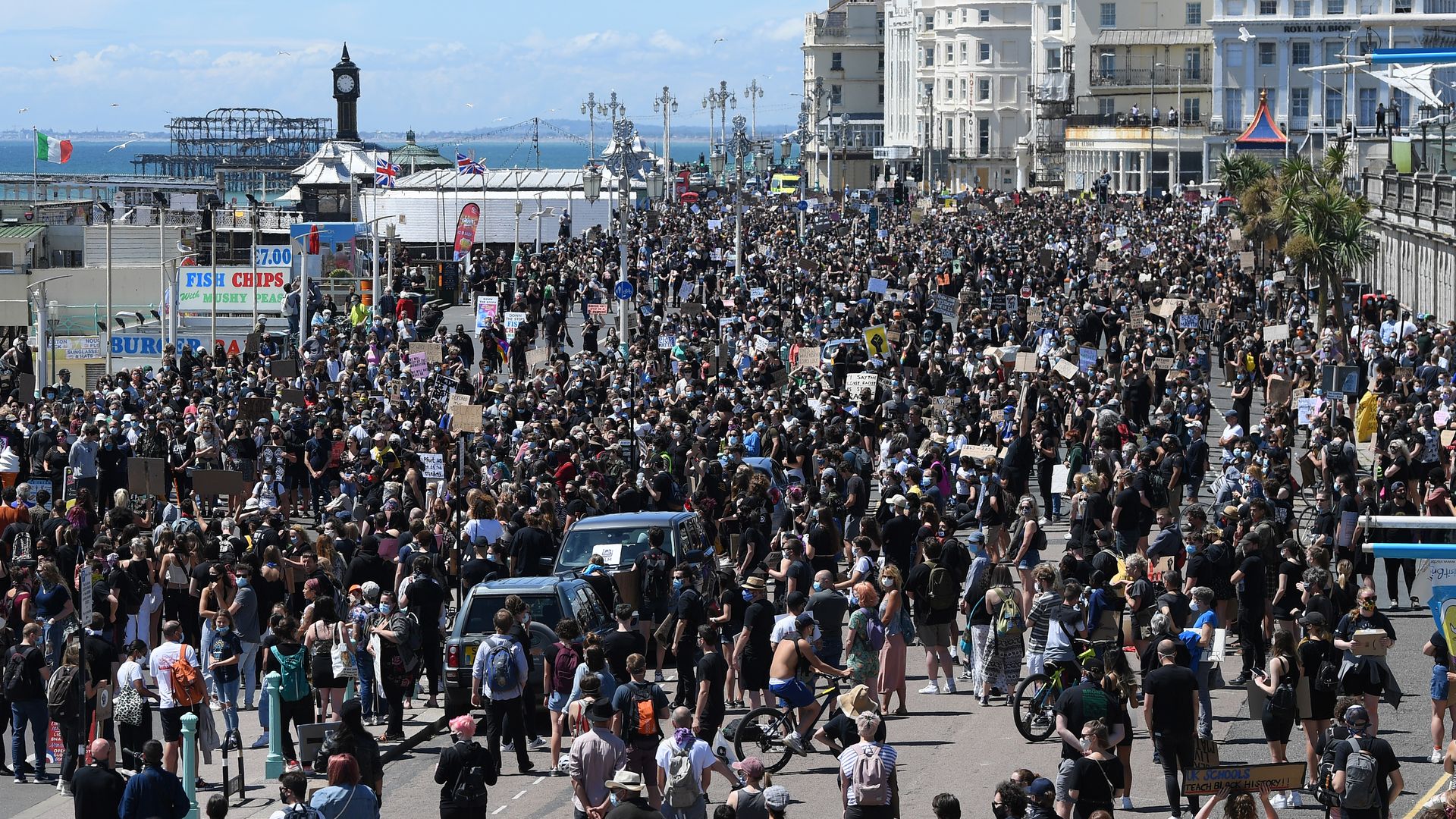 In photos: Thousands gather around the globe for Black Lives Matter ...