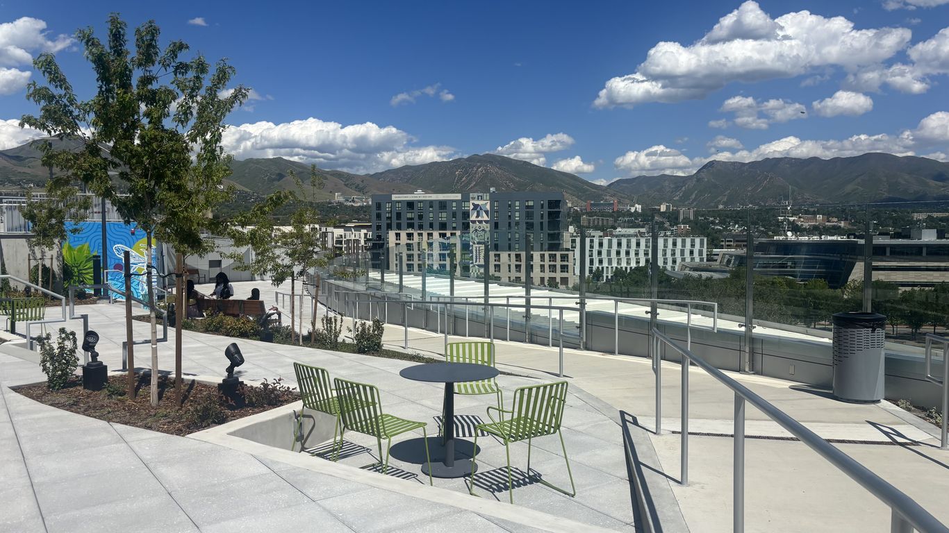 Salt Lake City library's rooftop terrace opens - Axios Salt Lake City