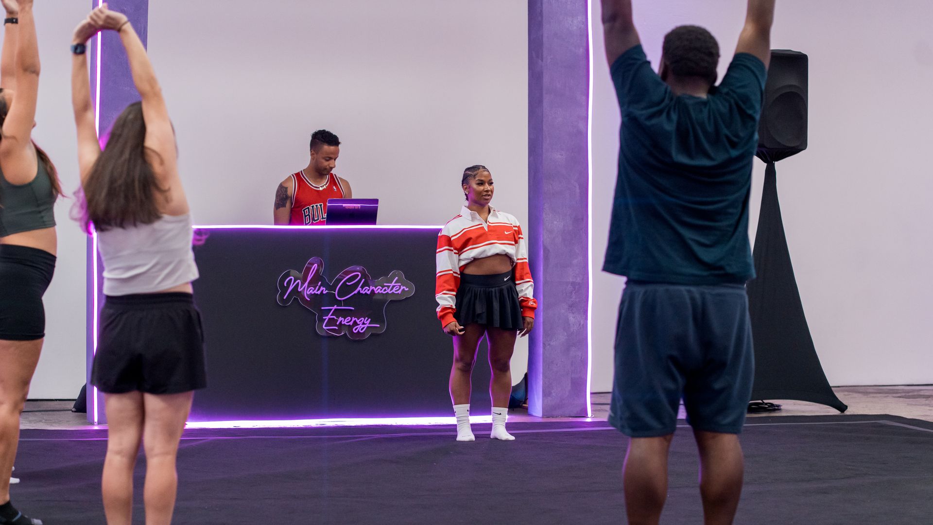 Jordan Chiles brings her floor routine to fans in Los Angeles