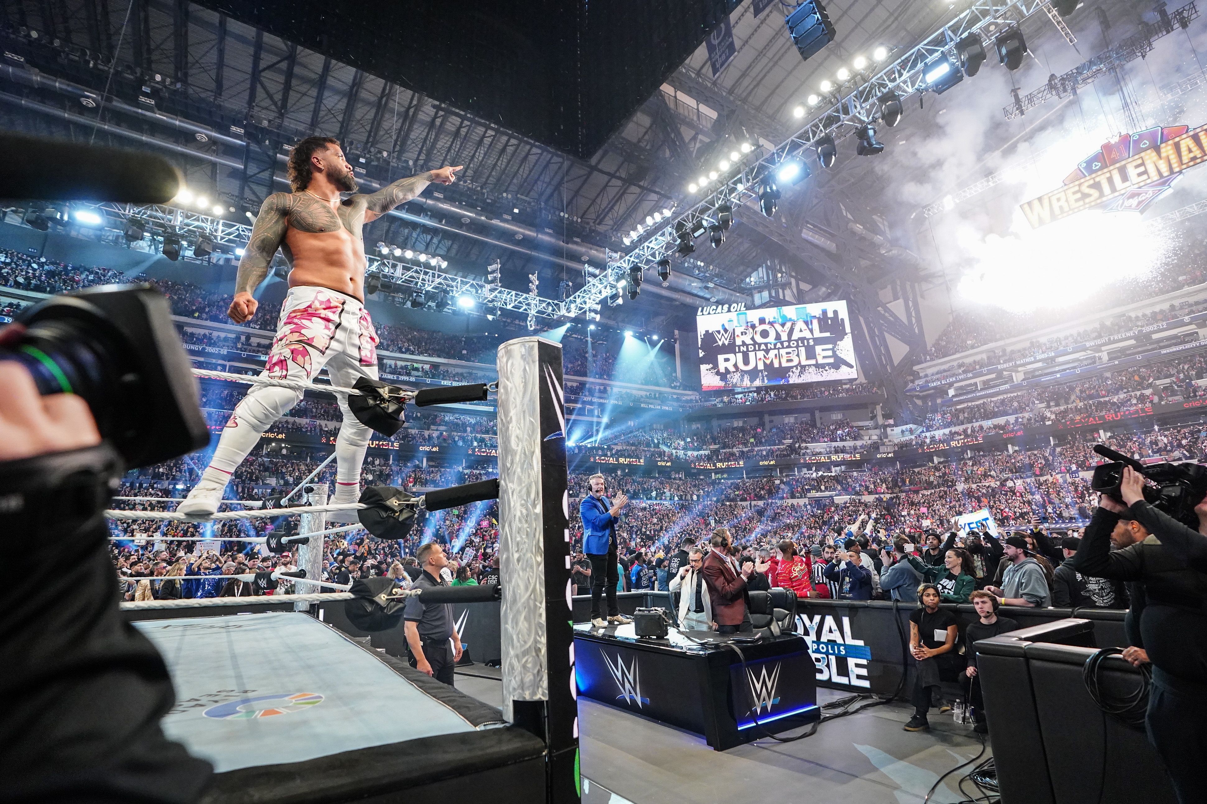 In photos: The WWE Royal Rumble in Indy - Axios Indianapolis