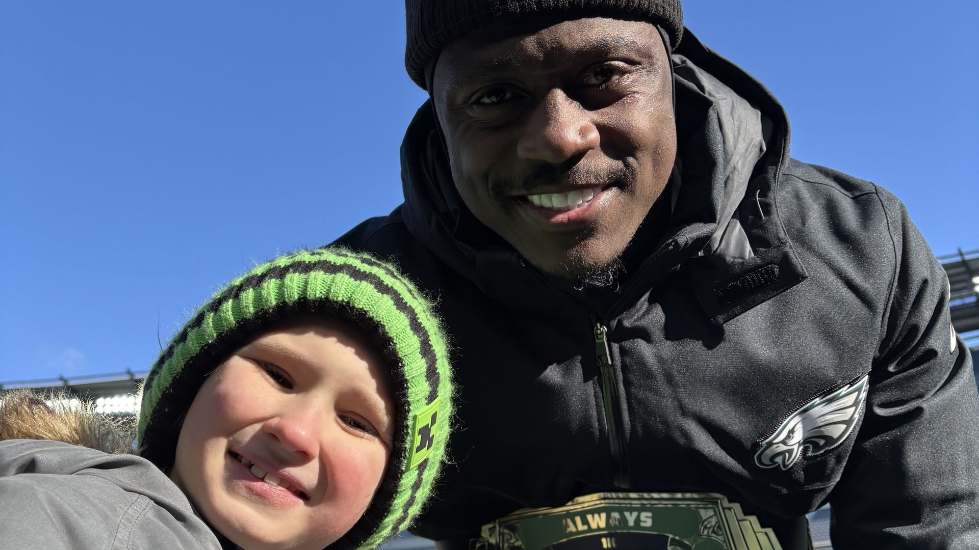 Philadelphia Eagles fan "Schwooper Hero" is one lucky Bird - Axios ...