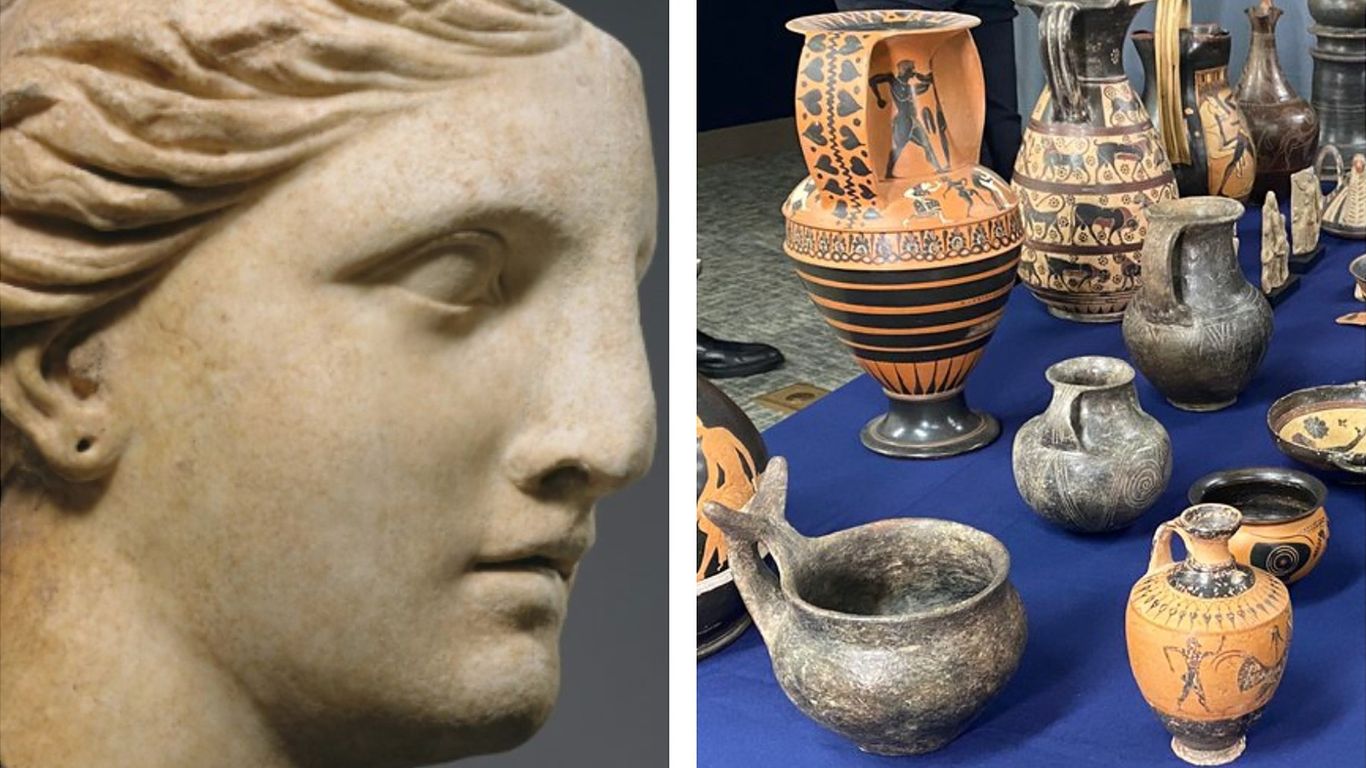 Relics seized from the Met among 58 artifacts returned to Italy
