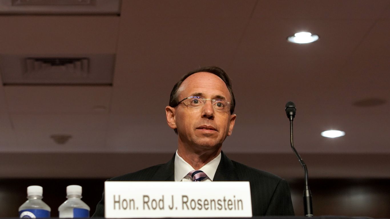 Rod Rosenstein defends Mueller appointment at hearing on Russia probe