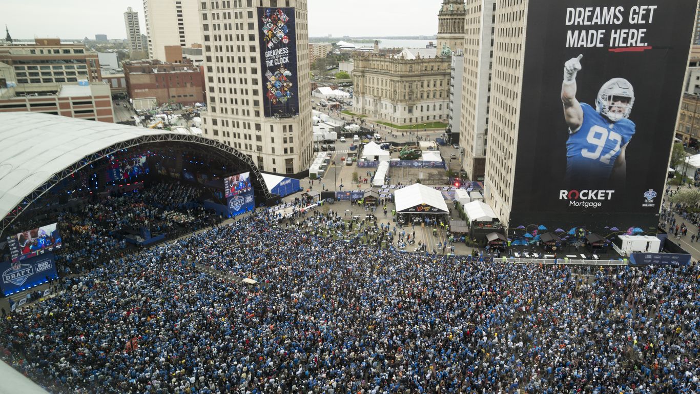 Detroit breaks NFL Draft attendance record - Axios Detroit