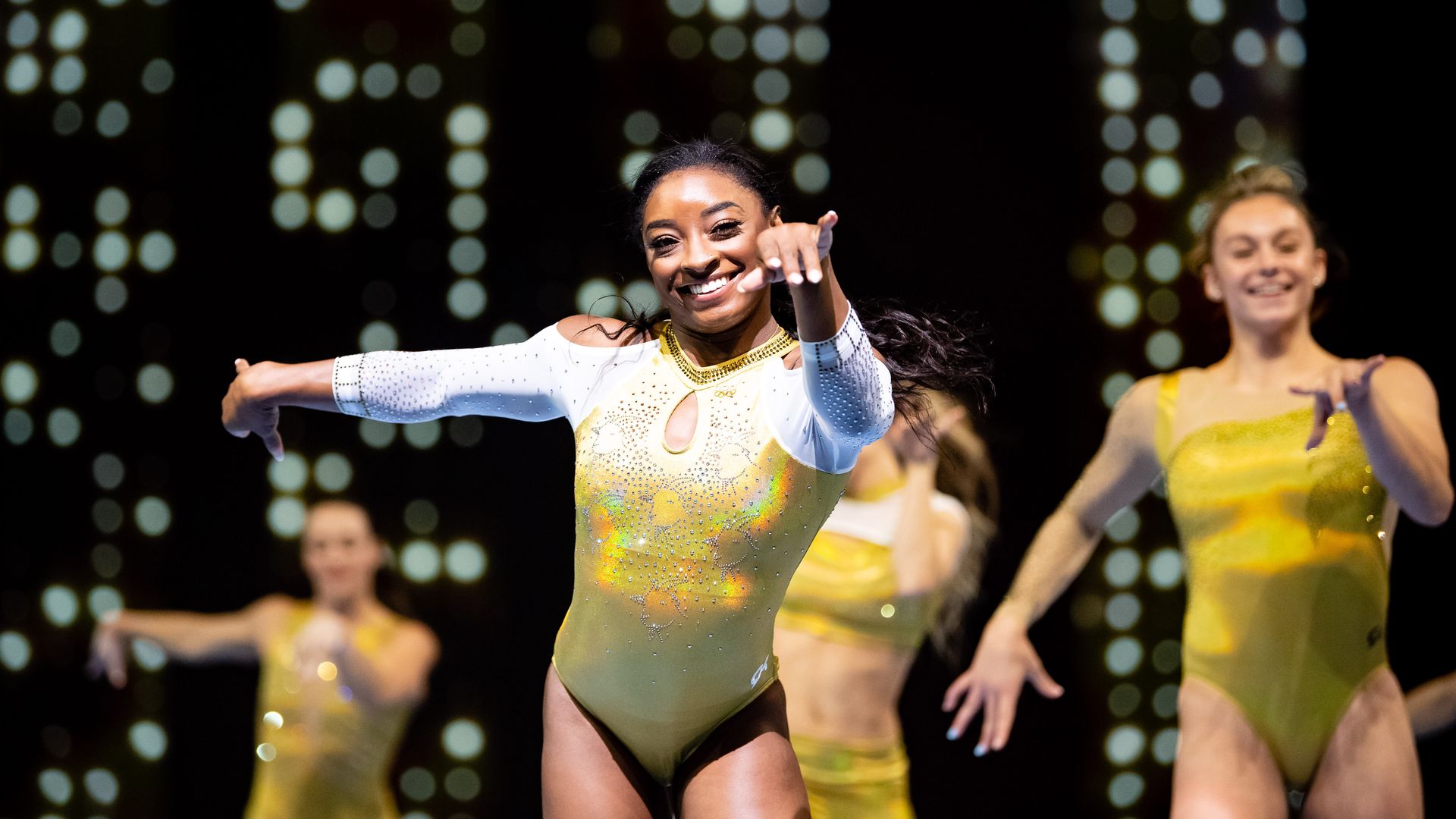 Simone Biles, Jordan Chiles and Team USA gymnasts on tour