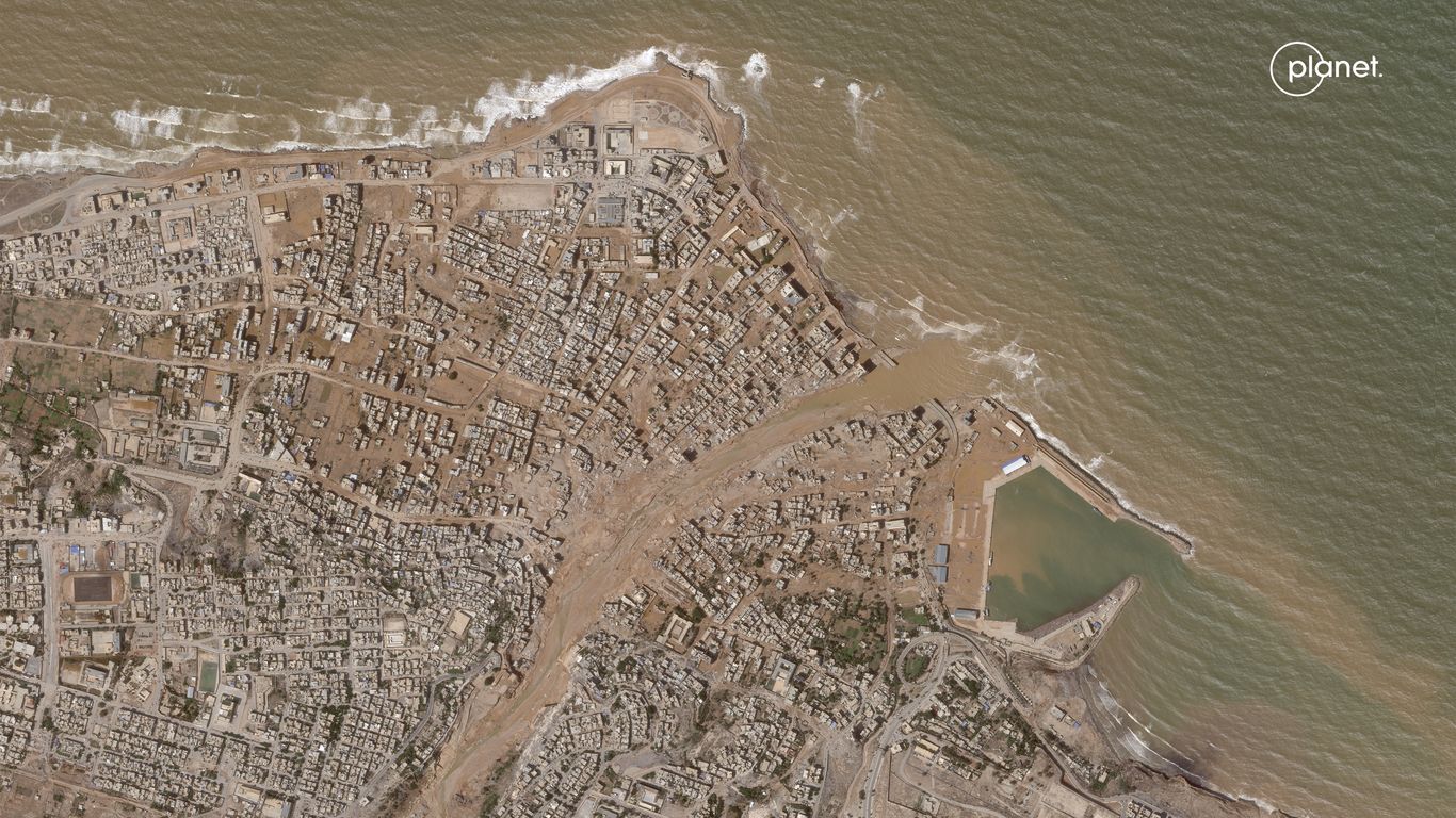 Libya floods, dam collapse: Before/after satellite images show scale of ...