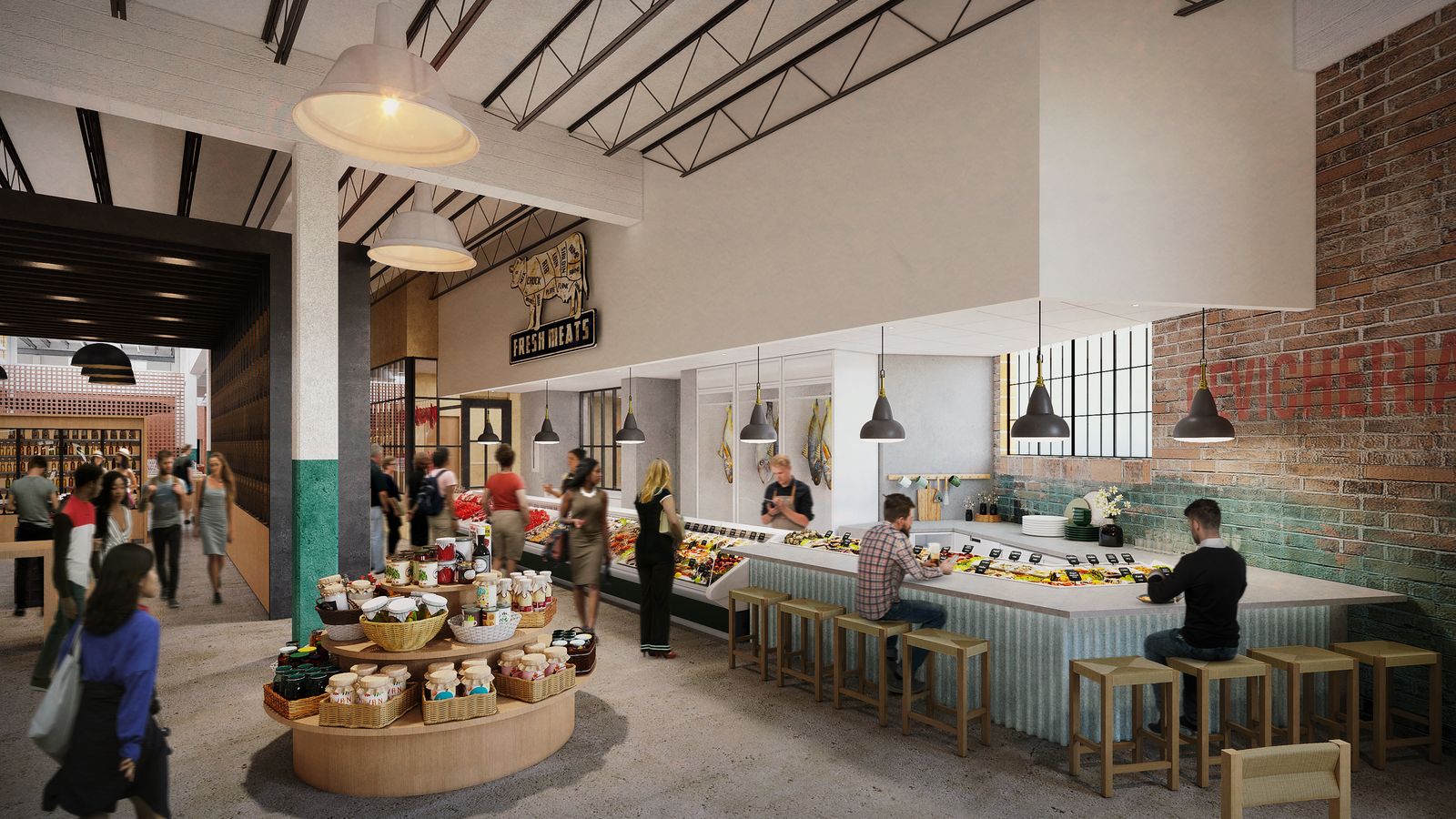 Pullman Market opening with restaurants, grocery at San Antonio's Pearl ...