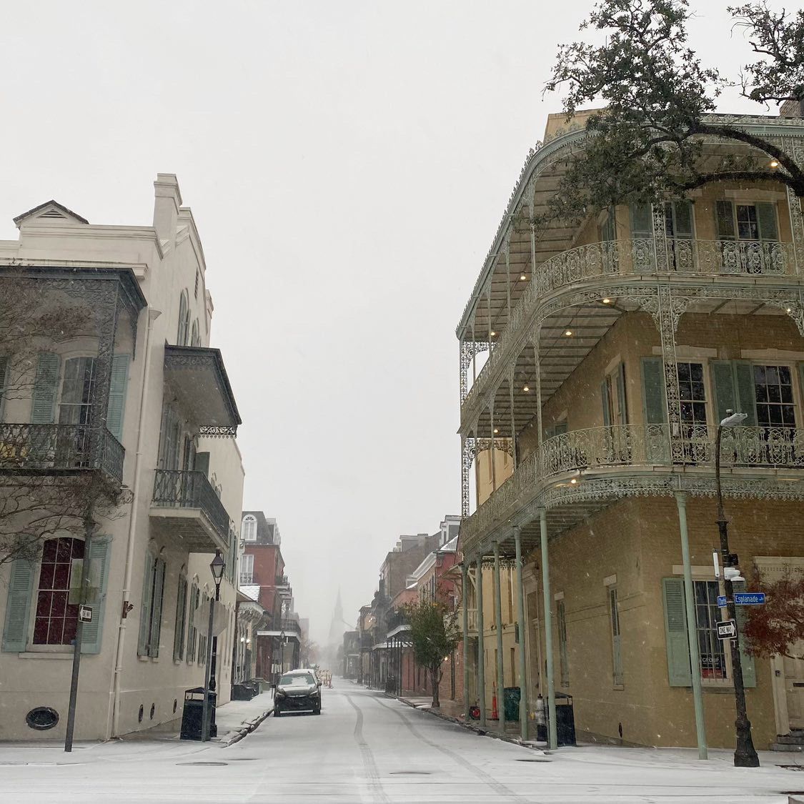 In photos: Historic snowstorm freezes New Orleans - Axios New Orleans