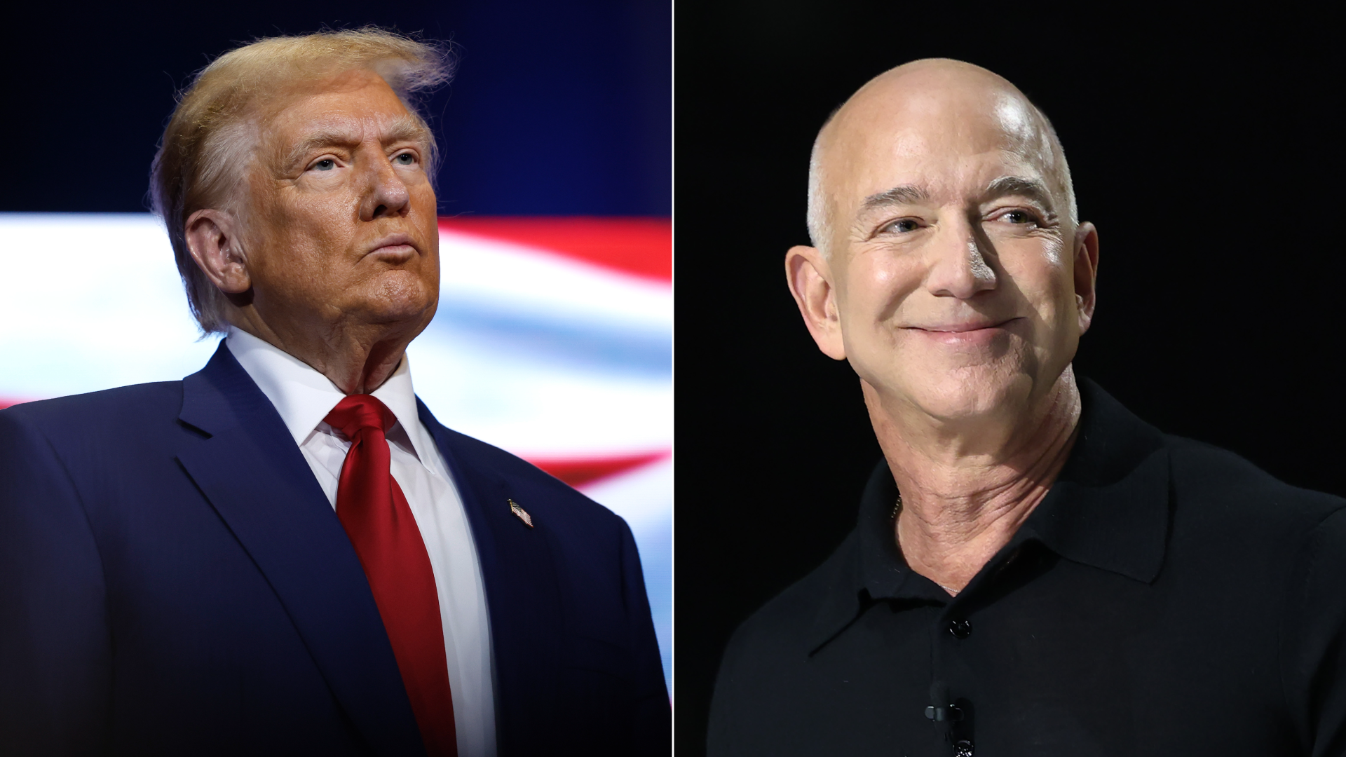 Trump says he had dinner with Bezos week of Washington Post changes