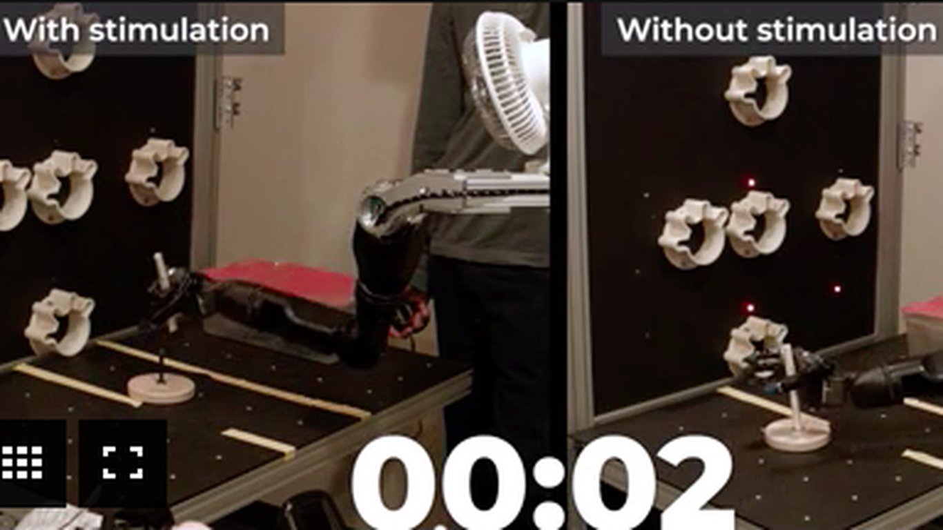 Brain-controlled robotic arm restores paralyzed man's sense of touch