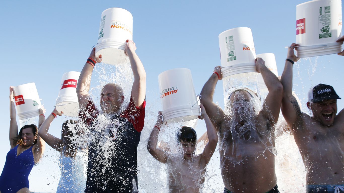Ice Bucket Challenge turns 10 with a plunge - Axios Boston