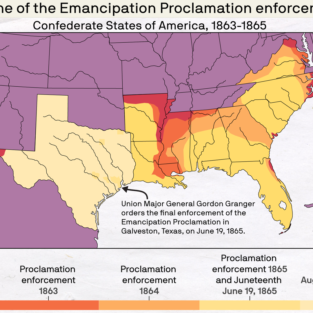 Emancipation Proclamation Map
