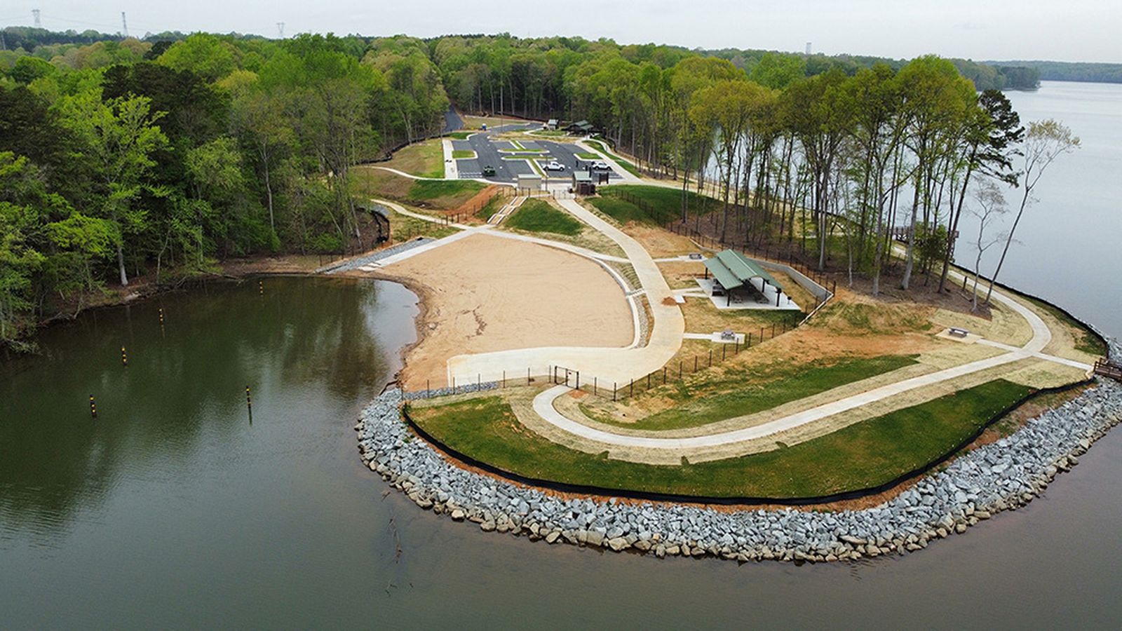 New 68-acre lakefront park to open in Gaston County with swimming beach ...
