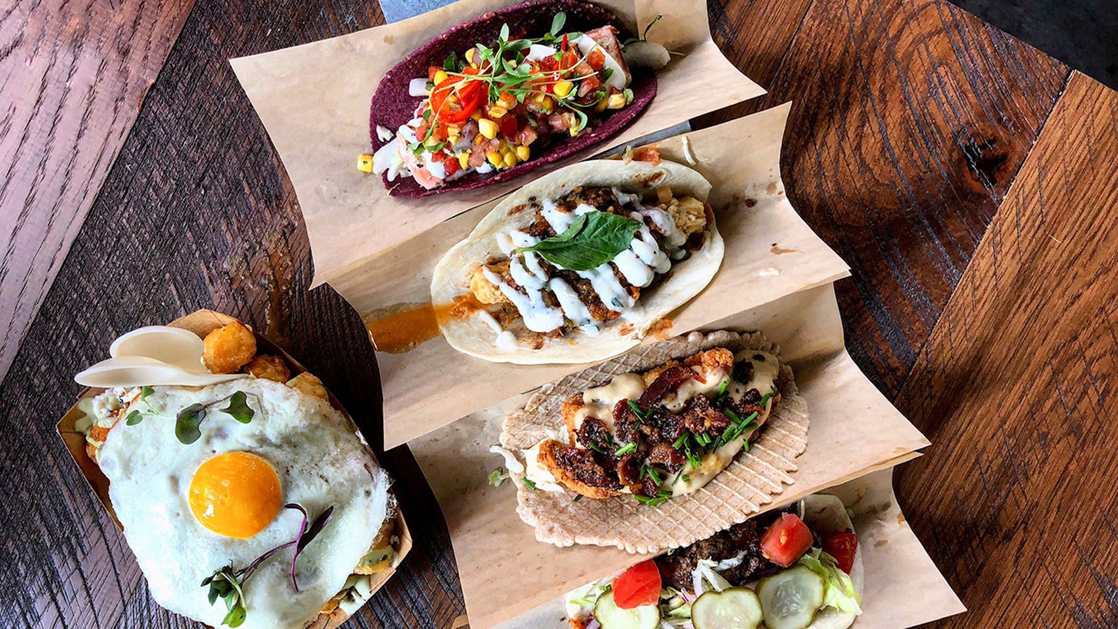 Funky taco joint named Velvet Taco open now inside Optimist Hall — view ...