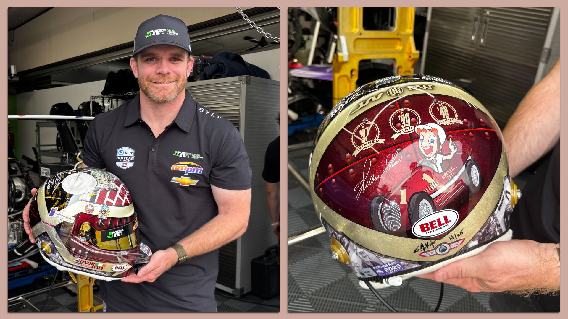 Conor Daly's Indy 500 helmet honors Wilbur Shaw, the last Hoosier to ...