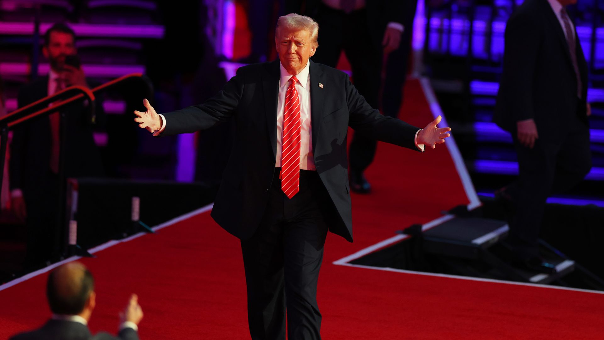 Trump vows "lots" of Inauguration Day executive orders — photos
