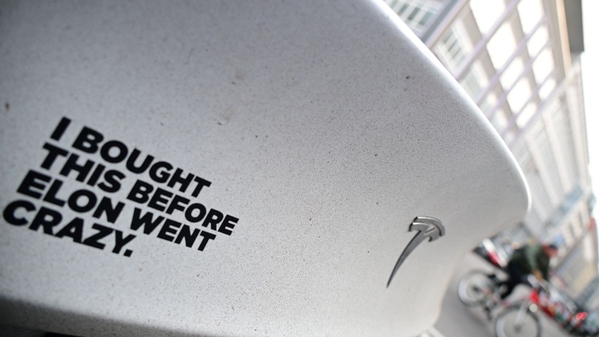 Anti-Musk bumper stickers - Axios San Francisco