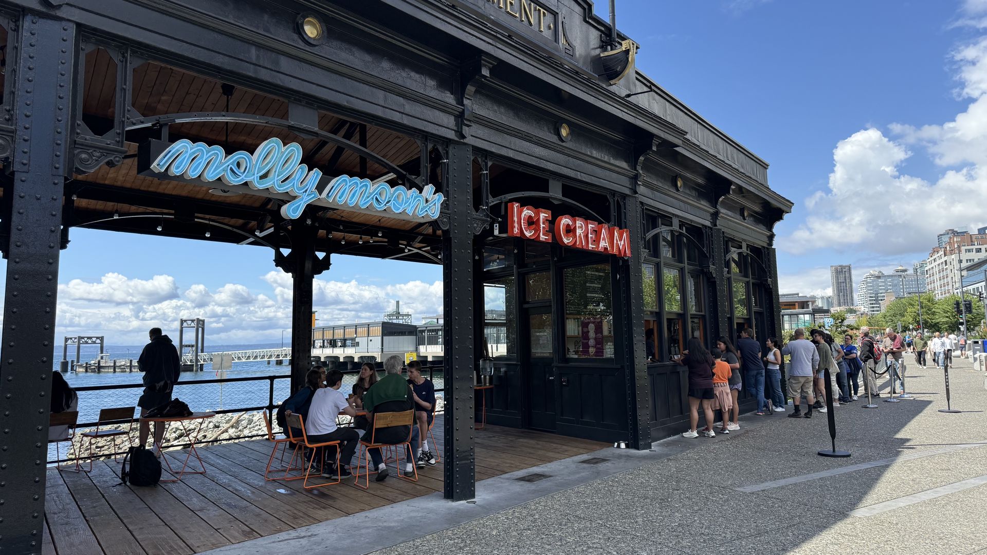 Molly Moon's new Seattle waterfront ice cream shop offers scenic views ...