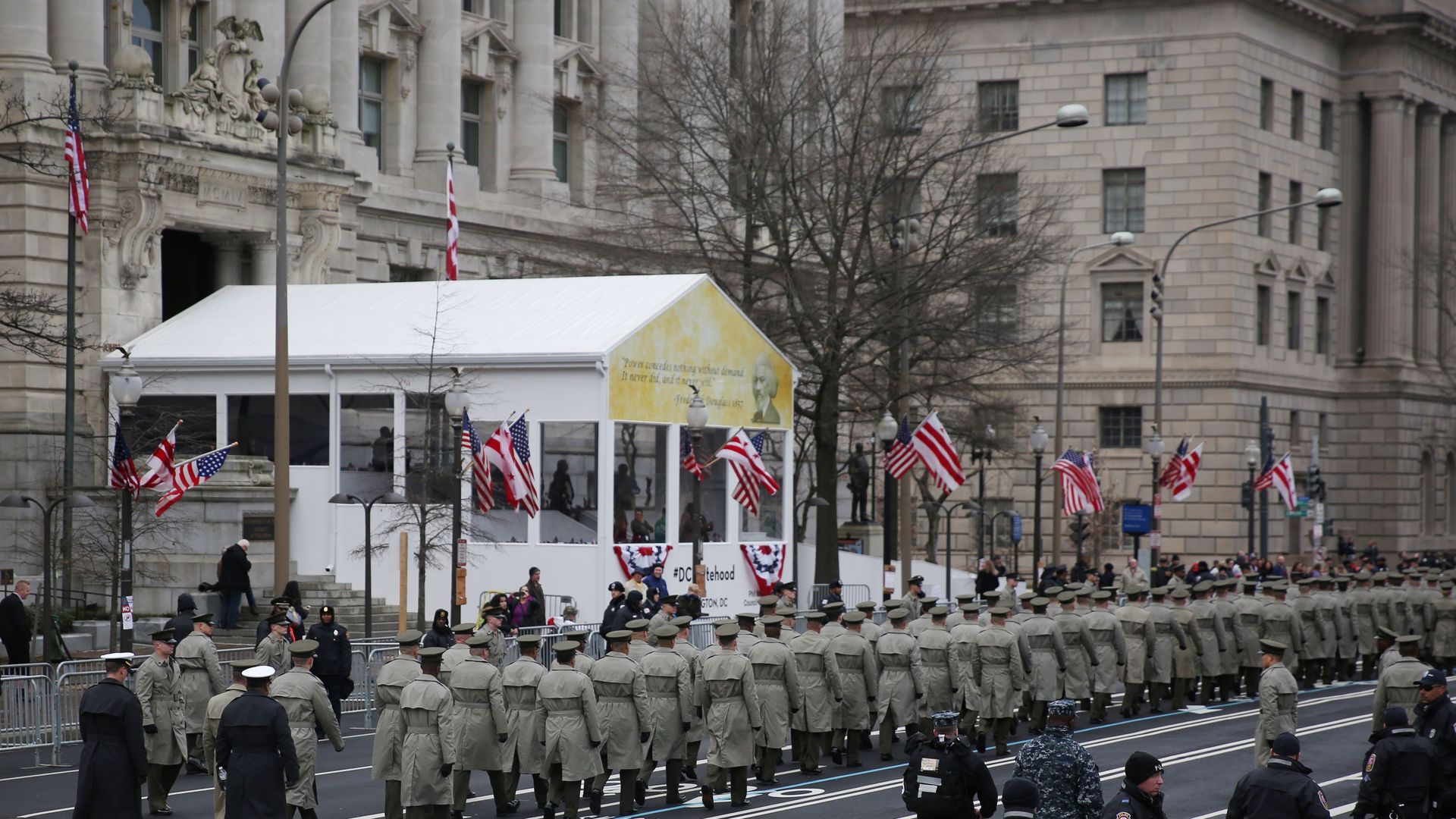 Inauguration parade stand for DC mayor balloons to $1.5 million - Axios ...