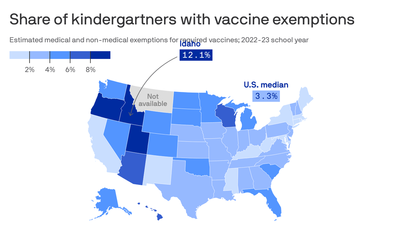 Vaccine exemptions increasing in San Antonio and Texas schools - Axios ...
