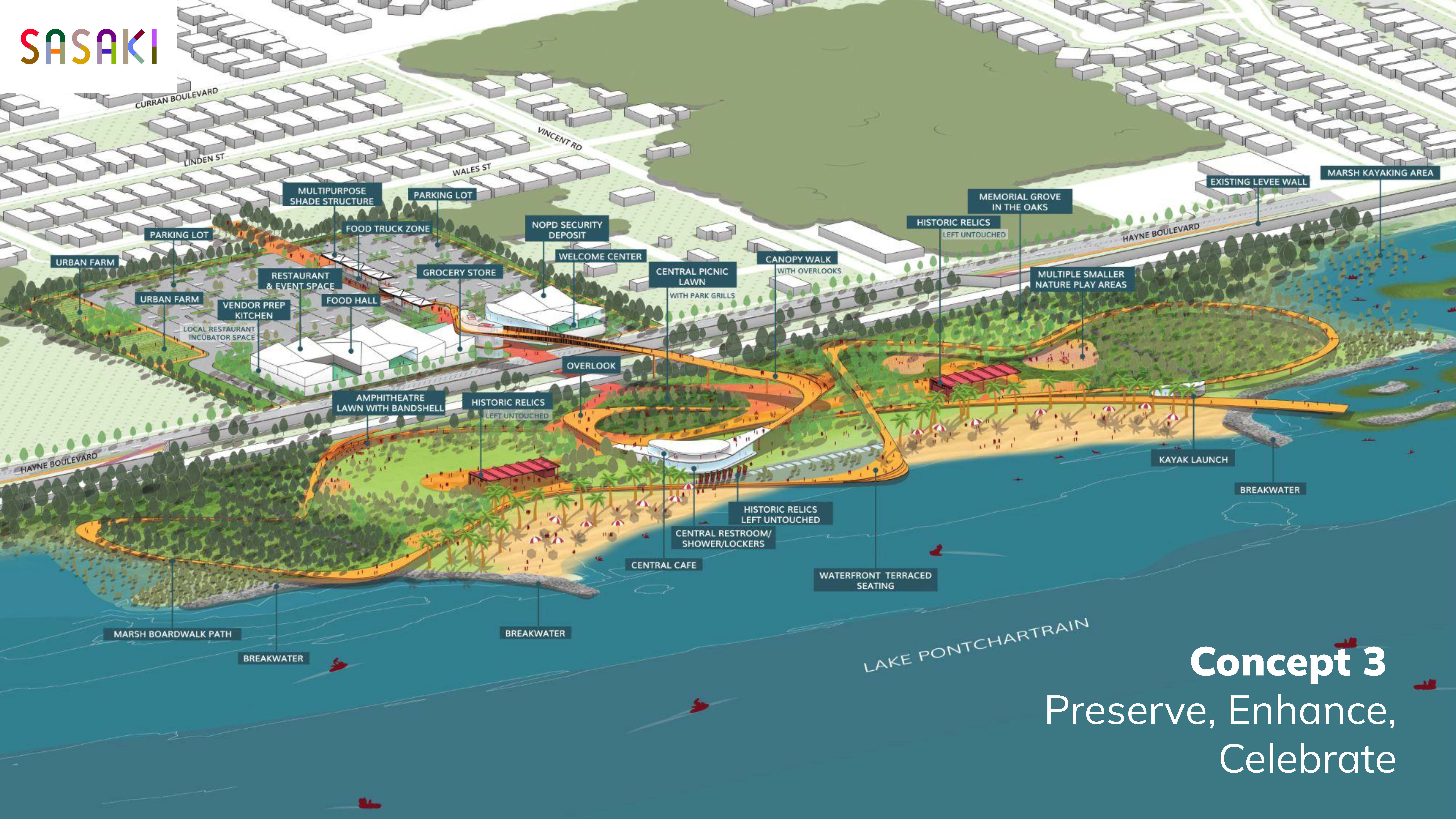 Renderings: Lincoln Beach's redevelopment plans in New Orleans - Axios New Orleans
