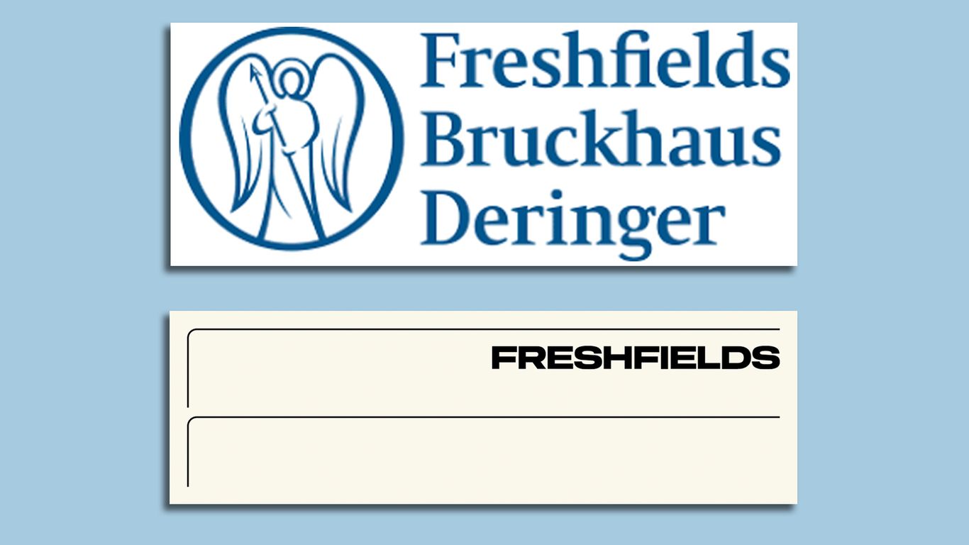 The "blanding" of Freshfields' logo