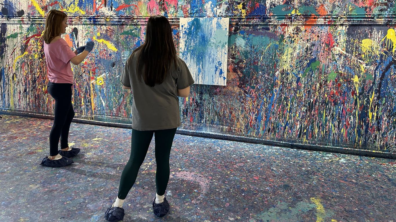 Make your own art with locally-owned splatter painting experience in ...