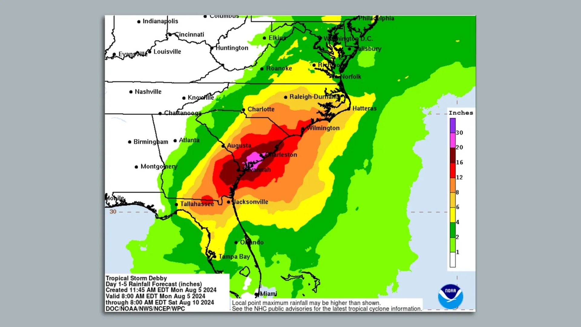Tropical Storm Debby to drench Virginia for days, raising flood risks ...