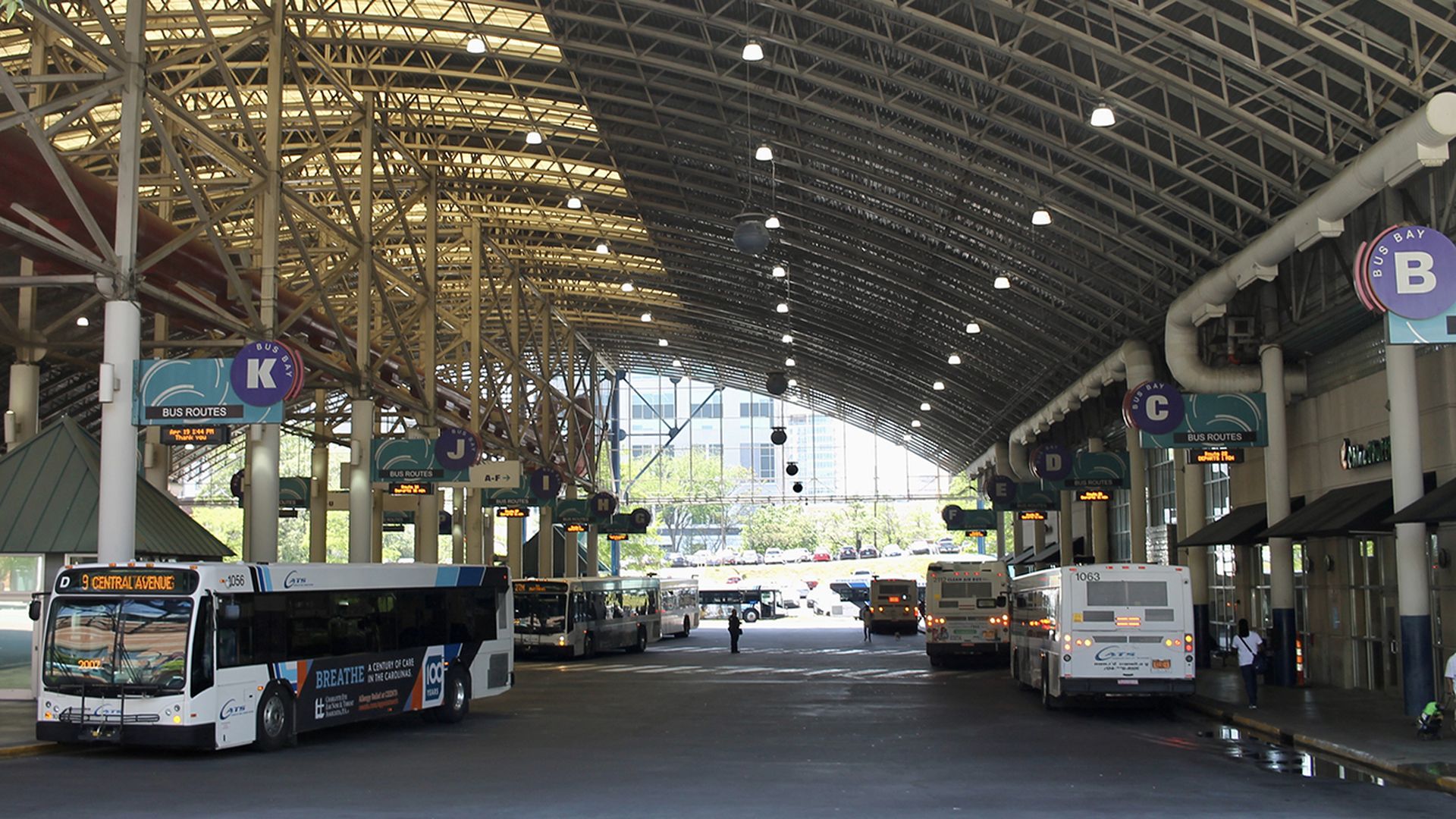 Charlotte Transportation Center. Photo: Alexandria Sands/Axios